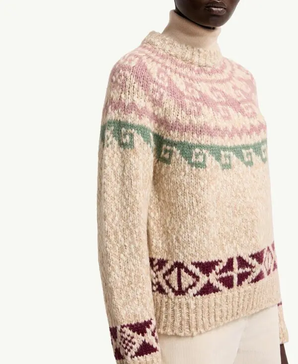 Moncler Jacquard Crew Neck Knitted Sweater