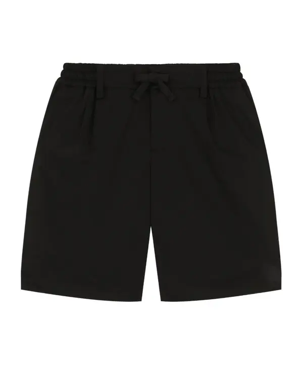 Dolce & Gabbana Logo-plaque Cotton Blend Shorts
