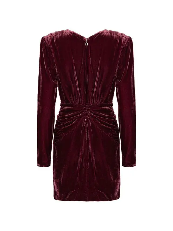 ROTATE BY BIRGER CHRISTENSEN Ruched Rose Mini Dress