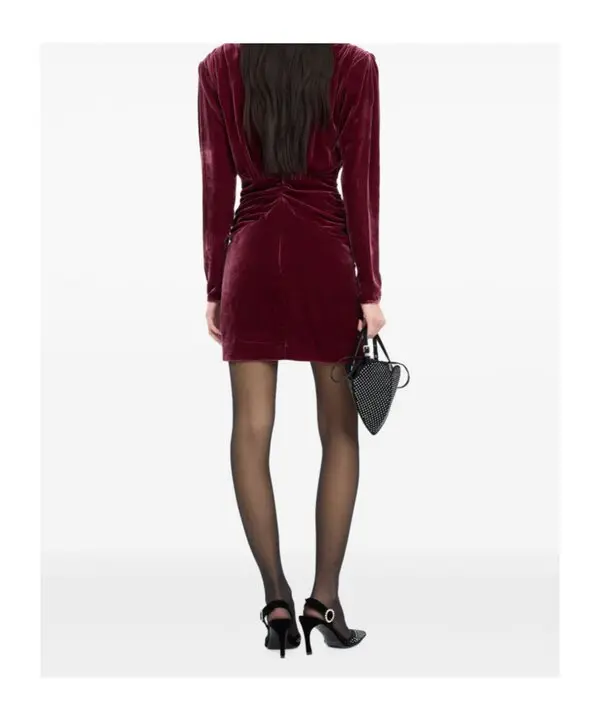 ROTATE BY BIRGER CHRISTENSEN Ruched Rose Mini Dress