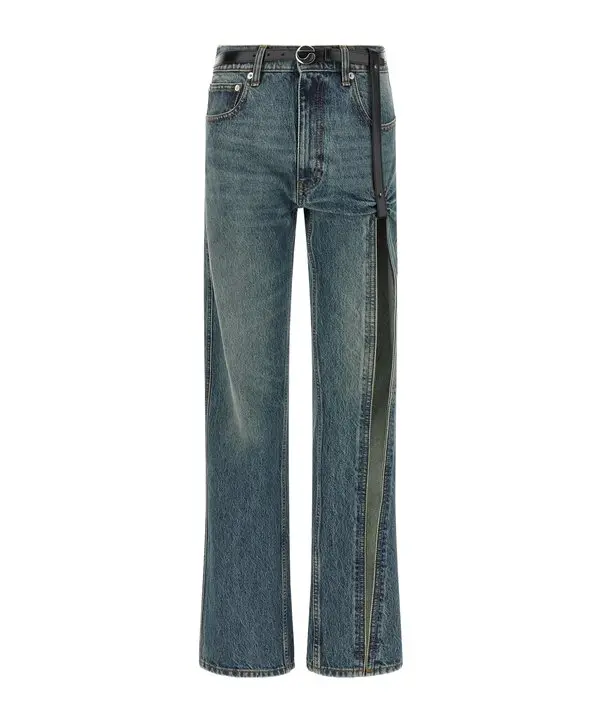 Coperni Dries Van Noten Straight Leg Suspended Jeans