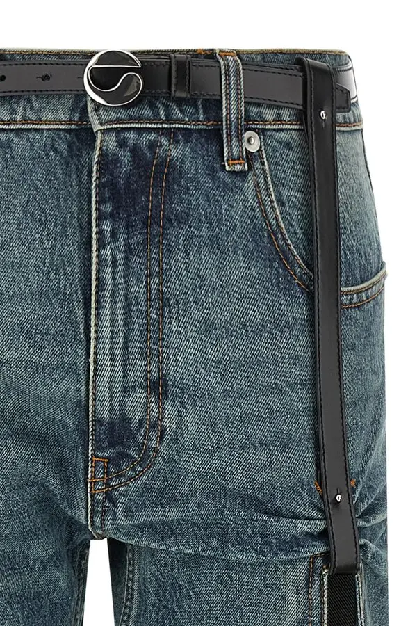 Coperni Dries Van Noten Straight Leg Suspended Jeans