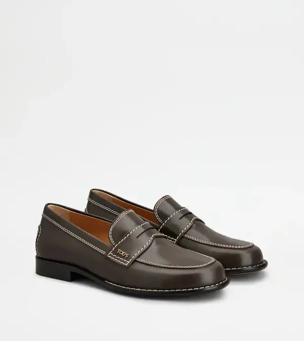 TOD'S Loafers In Leather - Brown