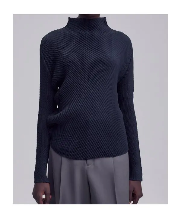 Issey Miyake Misty Pleats Shirt - Black