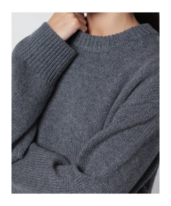 LISA YANG Ribbed Crew Neck Sweater