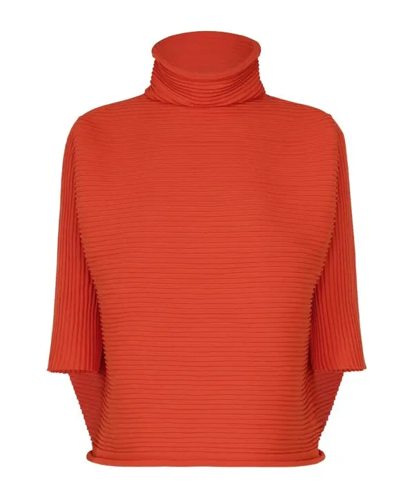 Issey Miyake Turtleneck Knit Top