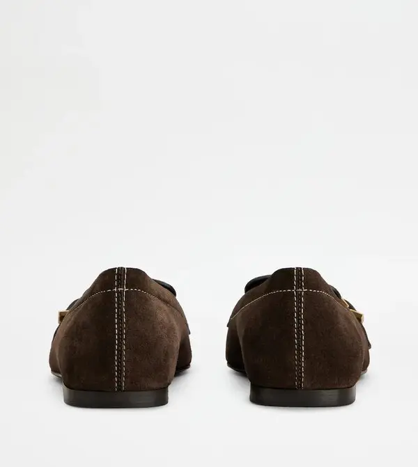 TOD'S Buckle-detail Contrast-stitch Loafers