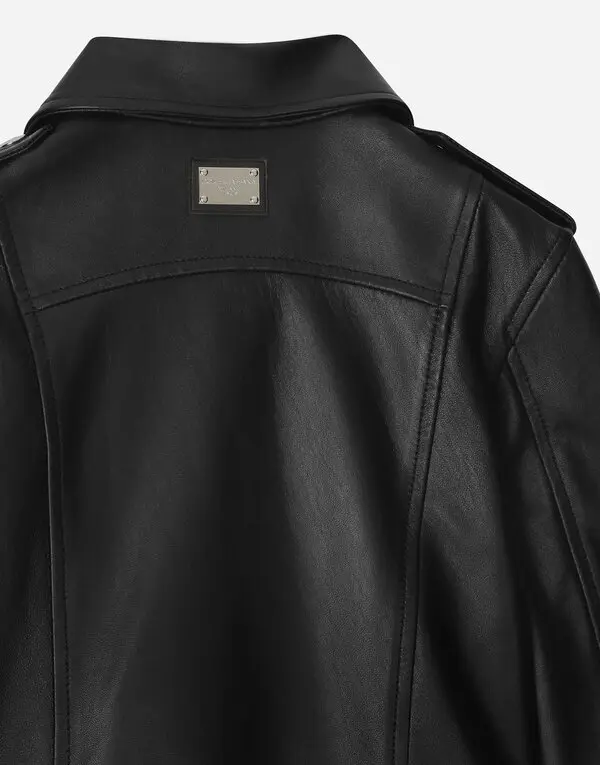 Dolce & Gabbana Leather Biker Jacket