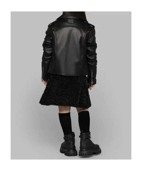 Dolce & Gabbana Leather Biker Jacket