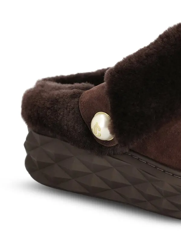JIMMY CHOO Logo Detailed Slip-on Sandals
