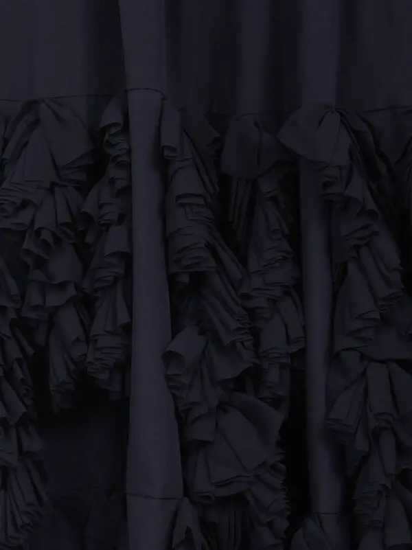 Comme Des Garçons Layered Ruffle Midi Skirt