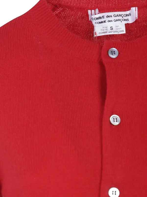 Comme Des Garçons Long Sleeve Buttoned Cardigan