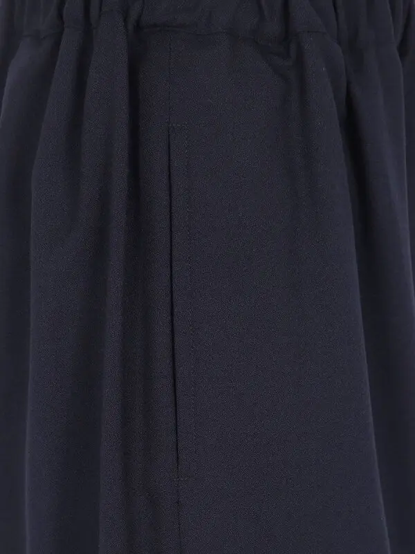 Comme Des Garçons Elasticated Waistband Wide Leg Pants