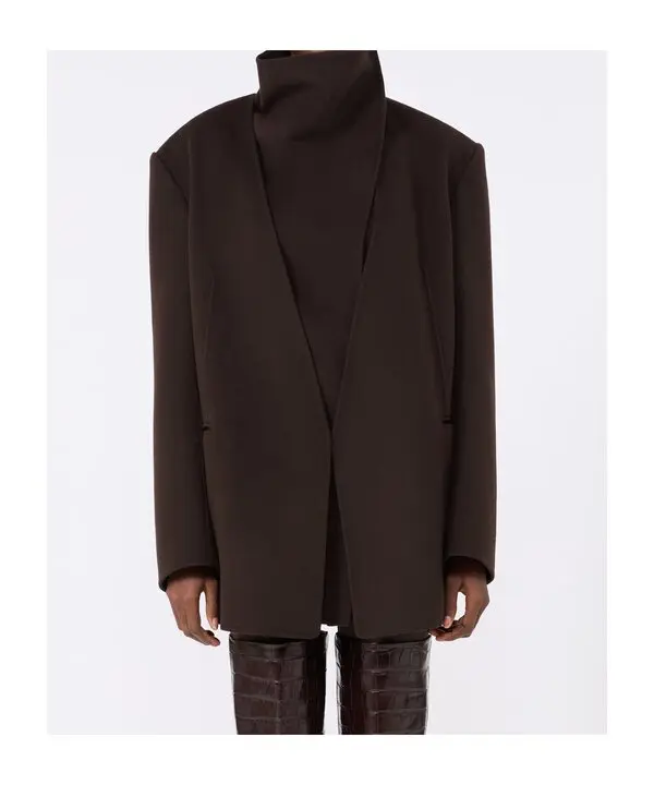 Sportmax High-neck Virgin Wool Jacket