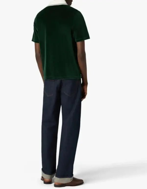 Casablanca Vertical Stripe Polo Shirt