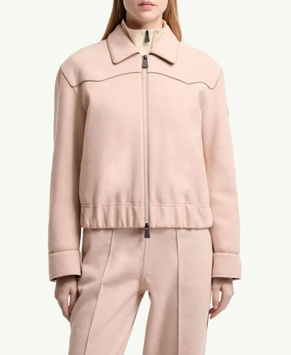 Moncler Zip-up Flannel Jacket
