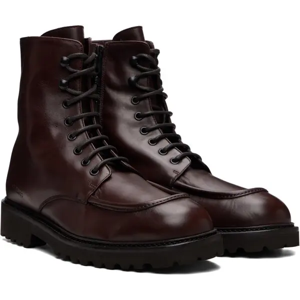 COMMON PROJECTS Round Toe Lace-up Ankle Boots