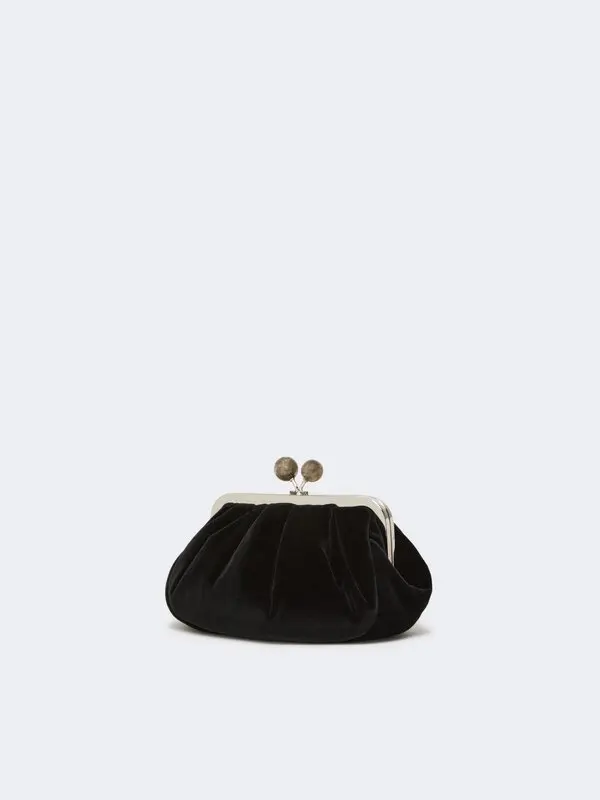 Max Mara Wkagiochi Velvet Clutch Bag