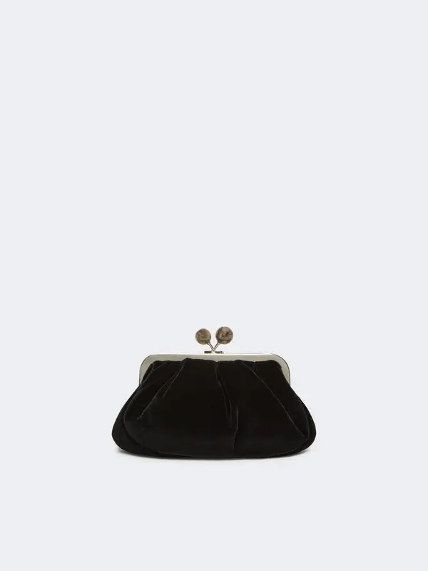 Max Mara Wkagiochi Velvet Clutch Bag
