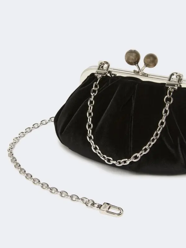 Max Mara Wkagiochi Velvet Clutch Bag