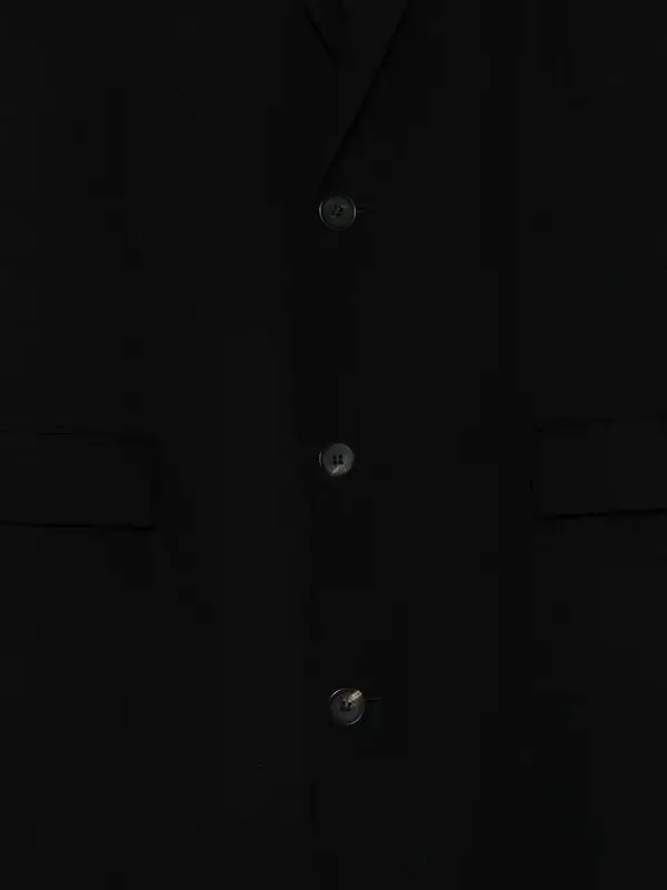 Yohji Yamamoto Single-breasted Wool Coat