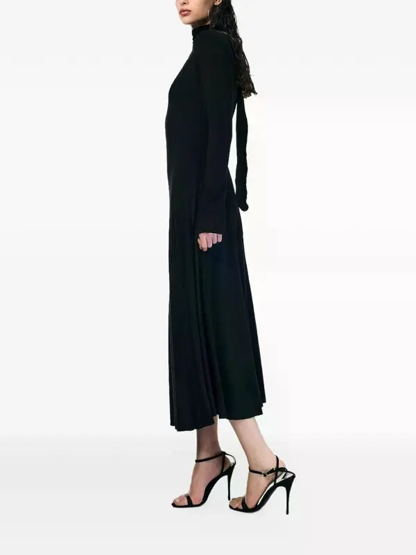 ANDRA ANDREESCU Cut-out Tie-fastening Midi Dress