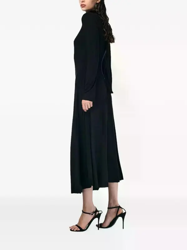 ANDRA ANDREESCU Cut-out Tie-fastening Midi Dress