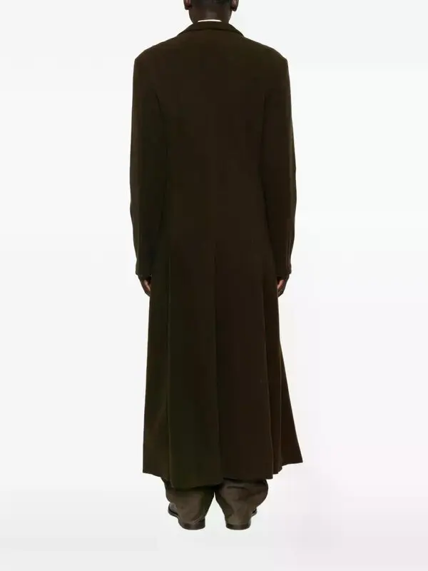 Yohji Yamamoto Single-breasted Notched-lapels Coat