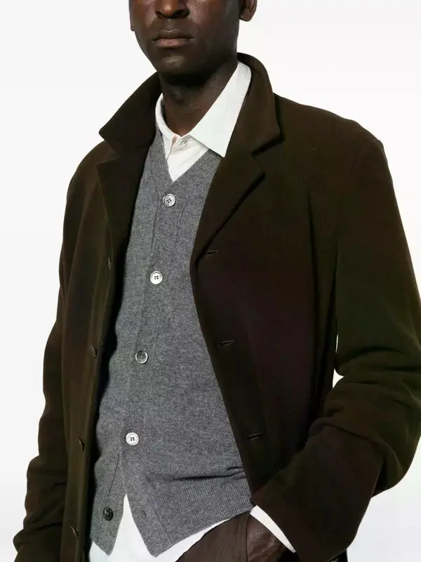 Yohji Yamamoto Single-breasted Notched-lapels Coat