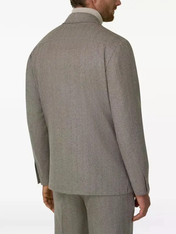 Boggi Milano Shacket Herringbone Wool