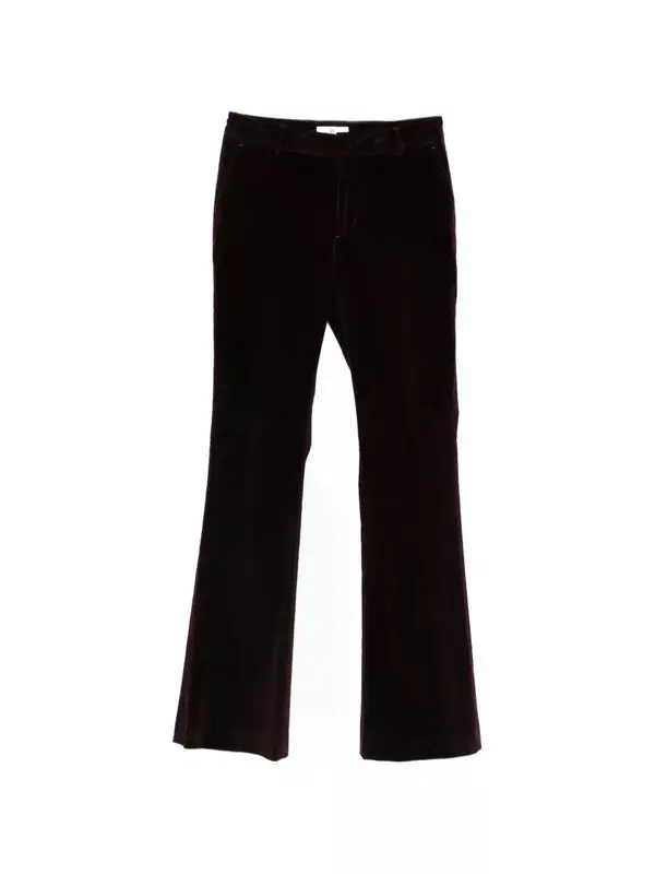 PT TORINO Elsa Corduroy Flared Trousers - Red