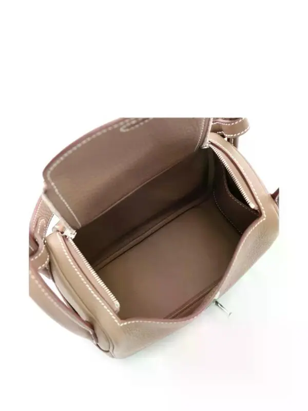 Hermès Mini Lindy Leather Shoulder Bag - Brown