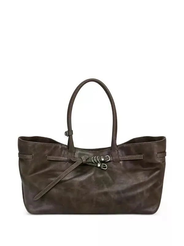 MARGESHERWOOD Grandma Belted Leather Shoulder Bag
