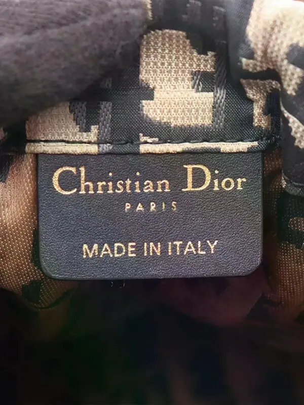 Dior 2020-2026 Woven Rope And Oblique Technical Fabric Net Bag Shoulder Bag