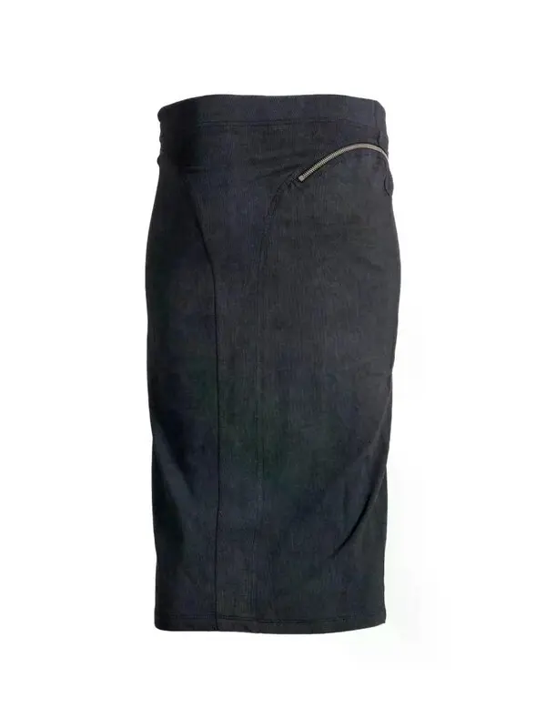 Vaquera Zip-detail Panelled Midi Skirt