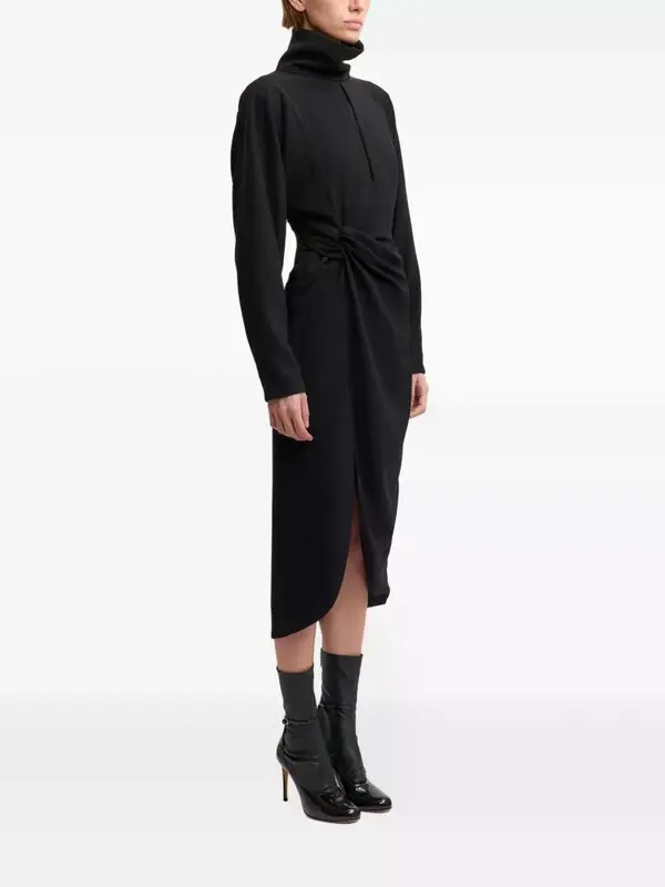 16Arlington Mis Knot-detail Midi Dress