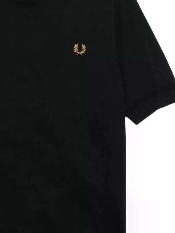 Fred Perry Logo-embroidered Knitted T-shirt