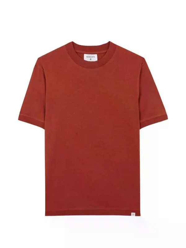 NOWADAYS Ribbed-trim T-shirt - Red