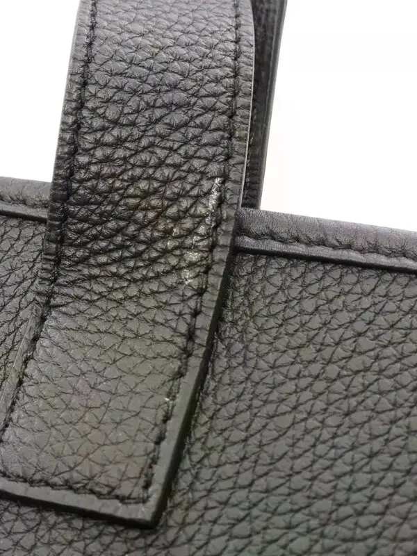 Hermès 2010 Petite Ash Caban Etoupe Cut-out Tote Bag