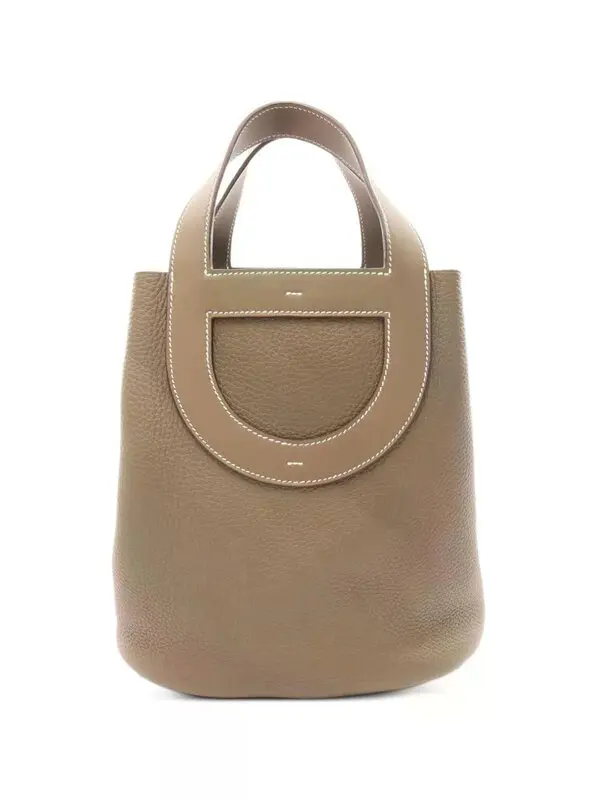 Hermès In The Loop Leather Handbag - Neutrals