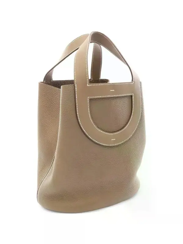 Hermès In The Loop Leather Handbag - Neutrals