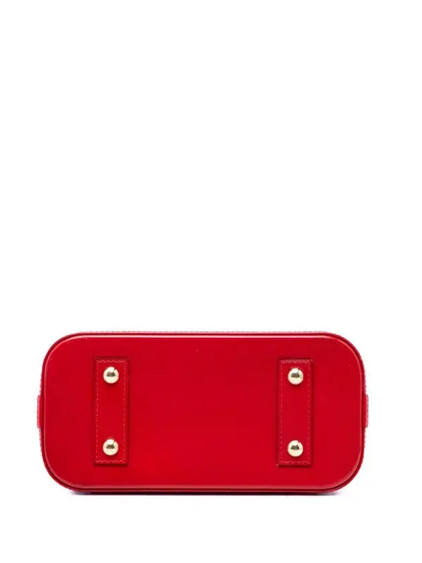 LOUIS VUITTON 2015 Monogram Vernis Alma Bb Satchel