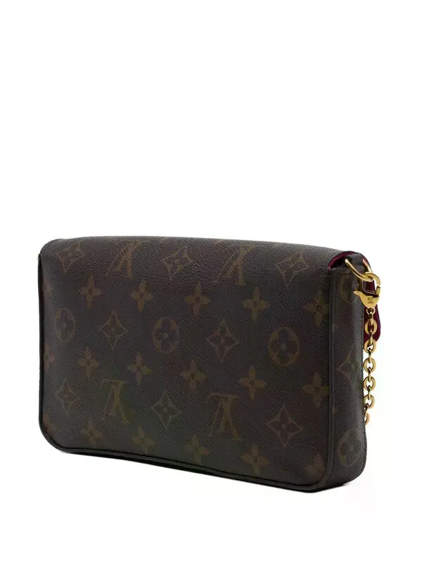 LOUIS VUITTON 2019 Monogram Pochette Felicie Crossbody Bag - Brown