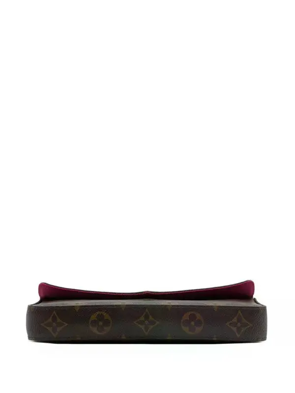 LOUIS VUITTON 2019 Monogram Pochette Felicie Crossbody Bag - Brown