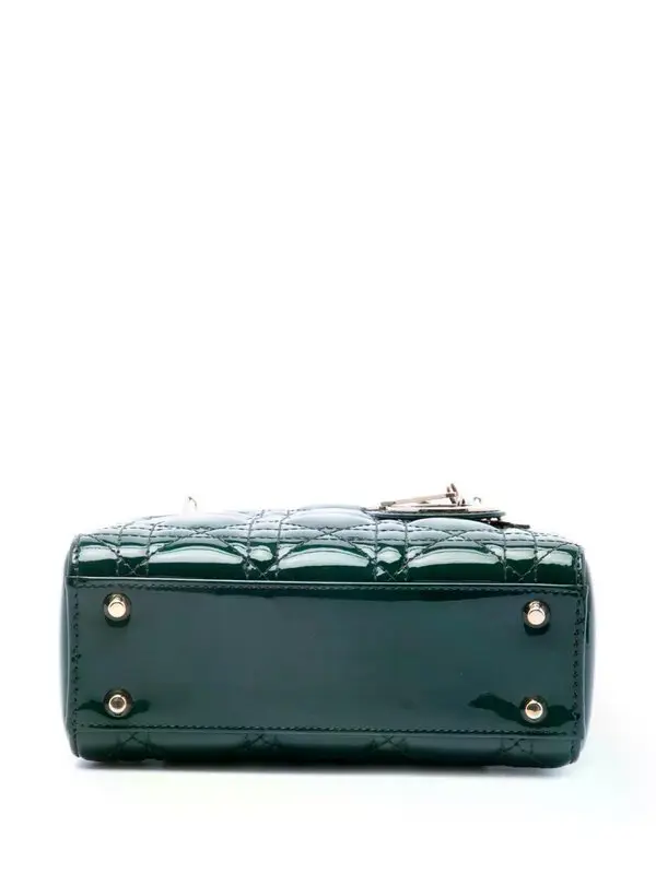 Dior 2019 Mini Patent Cannage Lady Satchel