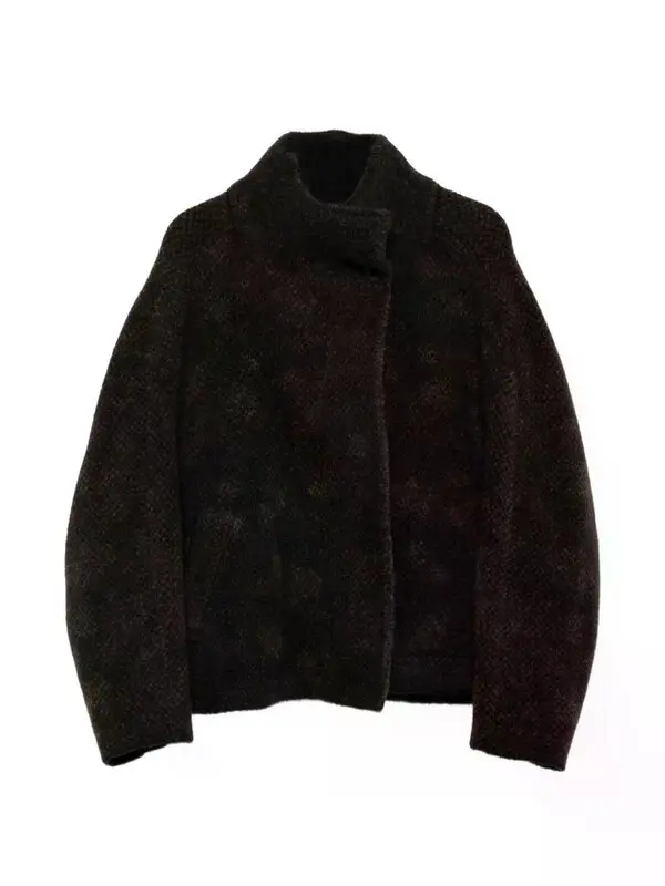 BOBOUTIC High-neck Textured Jacket - Blue