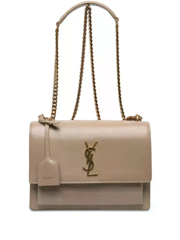 Saint Laurent 2021 Medium Calfskin Monogram Sunset Crossbody Bag