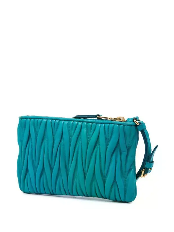 Miu Miu 2010-2026 Matelasse Lambskin Leather Clutch Bag