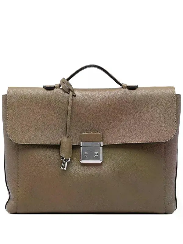 LOUIS VUITTON 2014 Taurillon Serviette Dorian Briefcase Business Bag