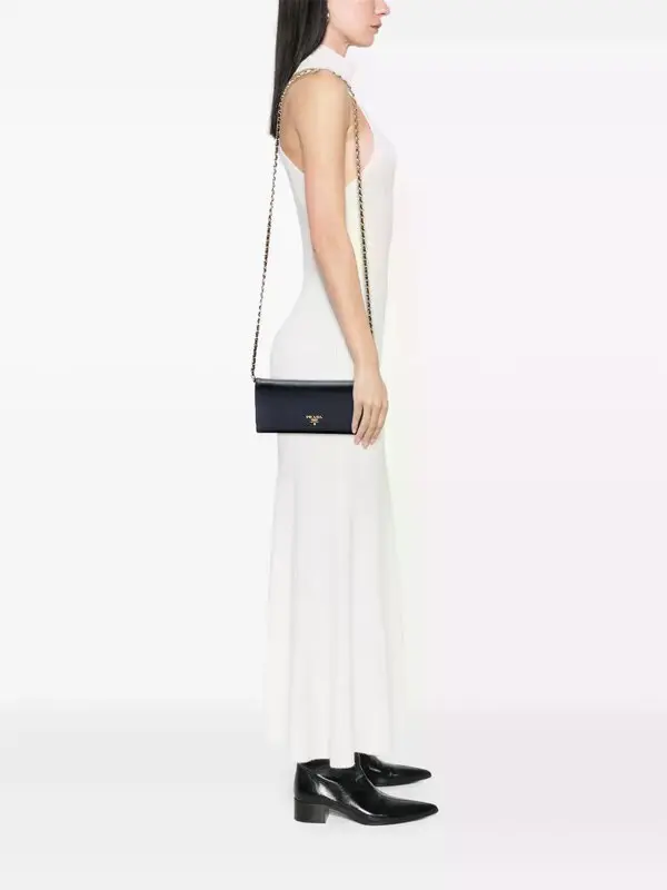 Prada 2010-2026 Saffiano Wallet On Chain Crossbody Bag